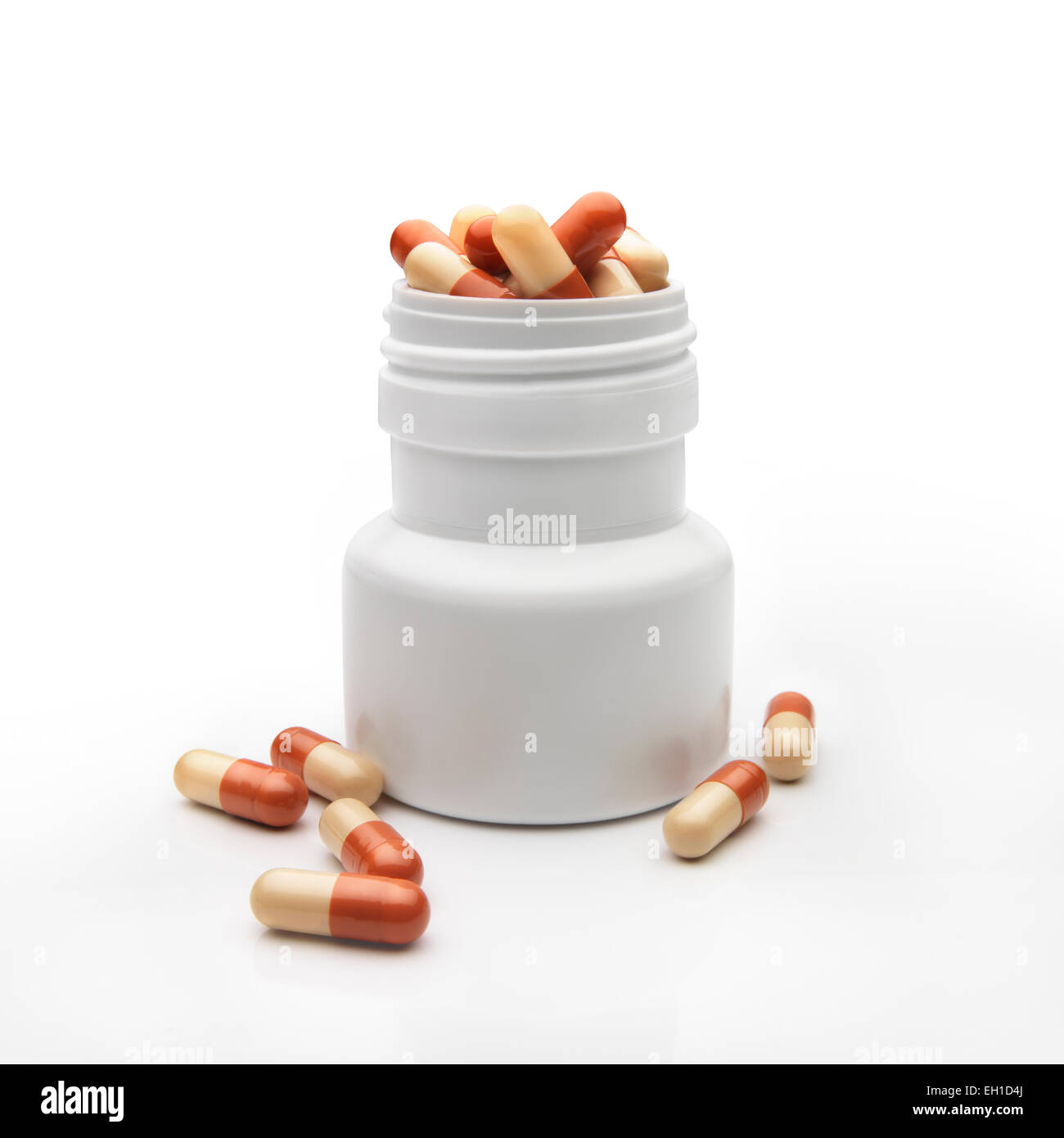 Prescription tablets isolated against white hi-res stock photography ...