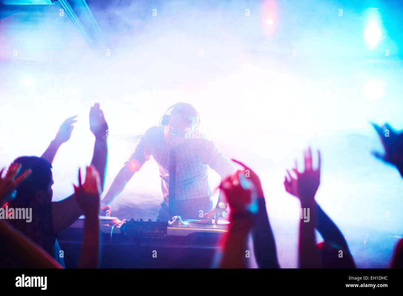 Party in the club in full play Stock Photo - Alamy