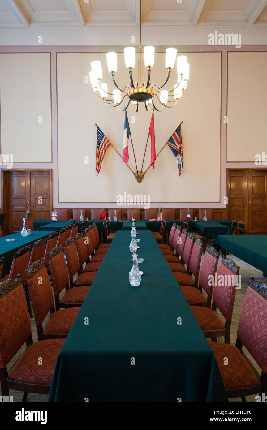 Hall where German WWII surrender was signed on May 8, 1945, Berlin ...