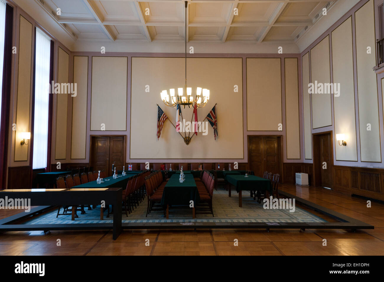 Hall where German WWII surrender was signed on May 8, 1945, Berlin ...
