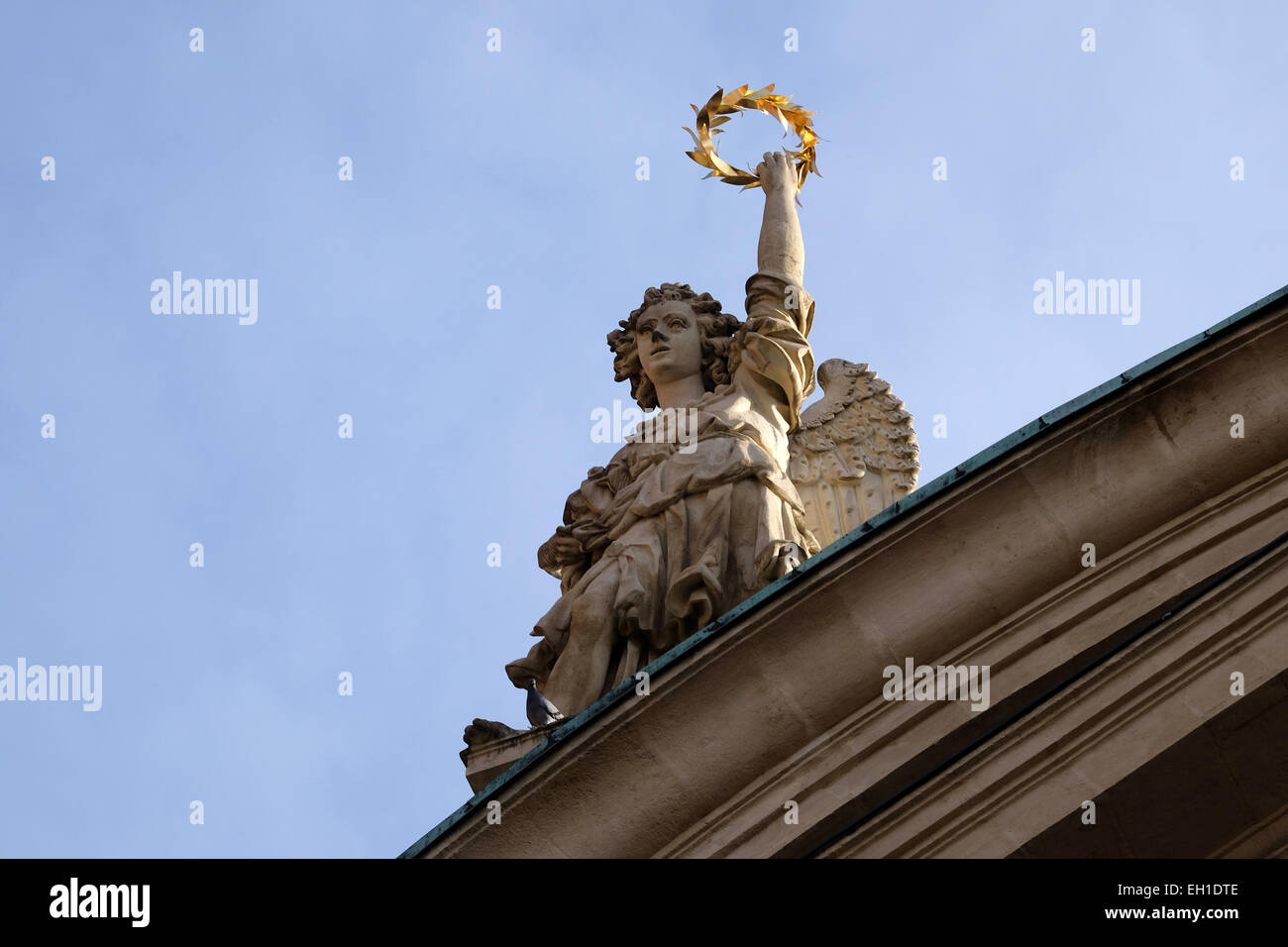 Angel on the portal of St. Catherine church and Mausoleum of Ferdinand ...