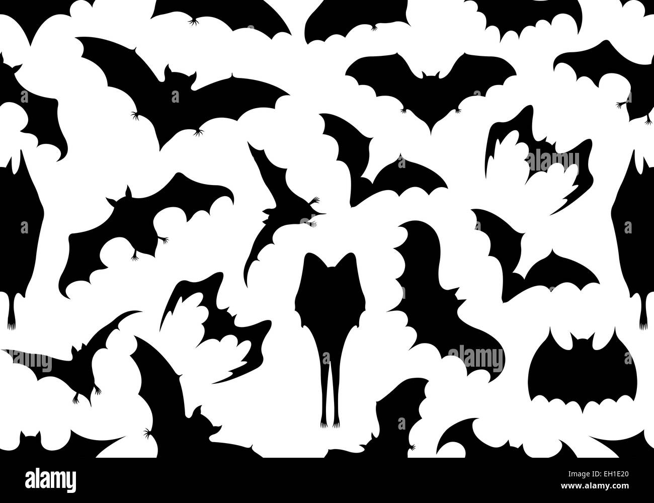 Seamless bats background Stock Photo - Alamy