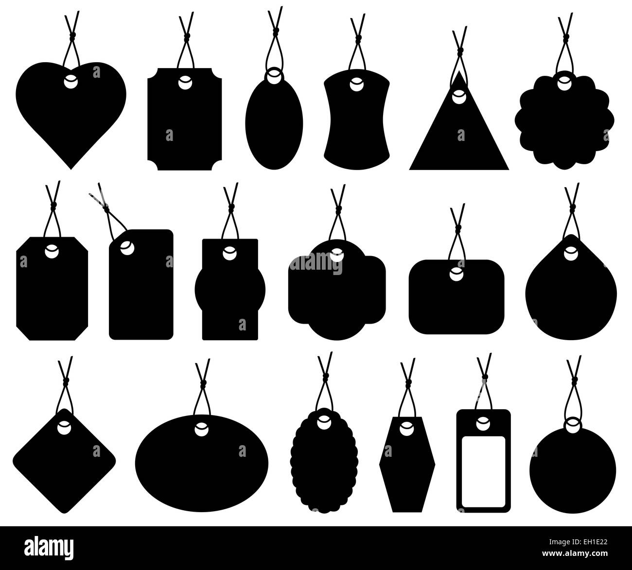 Set of different price tags Stock Photo - Alamy