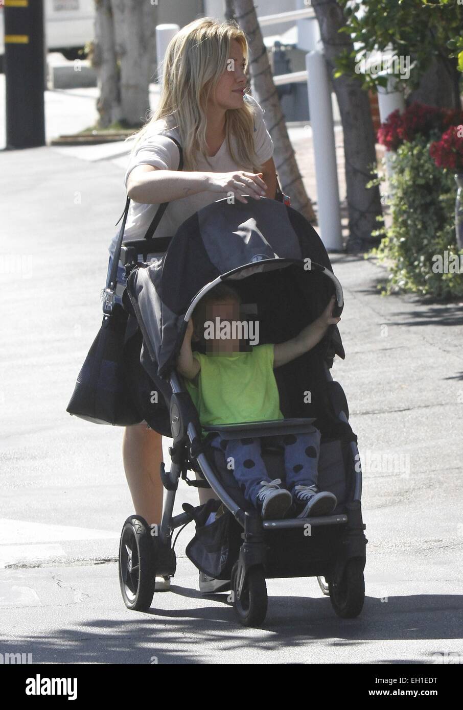 Hilary Duff visits the Fred Segal store Featuring: Hilary Duff,Luca ...