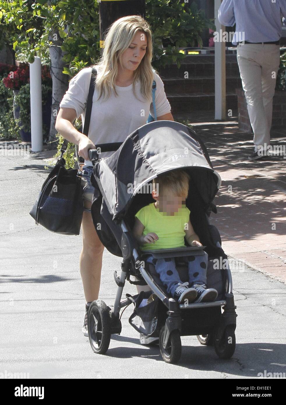 Hilary Duff visits the Fred Segal store Featuring: Hilary Duff,Luca ...