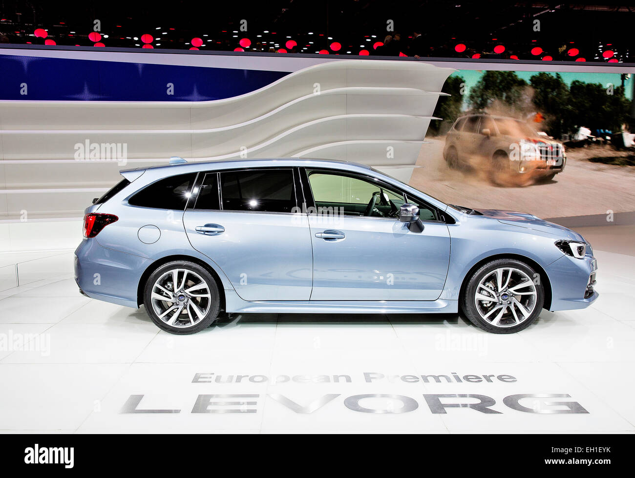 International Geneva motorshow, Subaru Levorg Stock Photo - Alamy