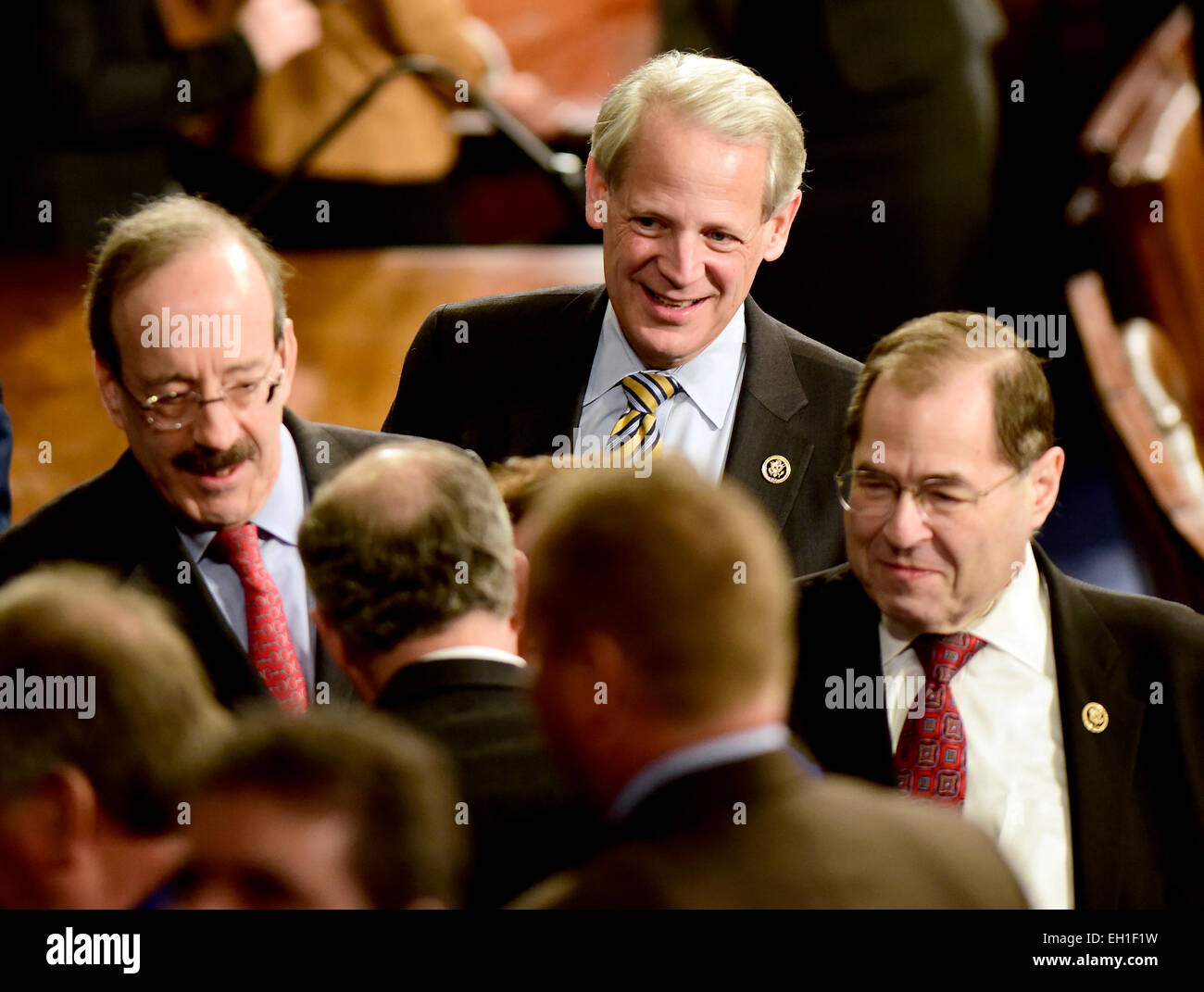 United States Representatives Eliot Engel, Steve Israel, and Jerrold ...
