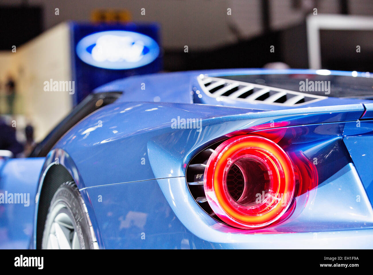 Ford GT, detail, lights Stock Photo - Alamy