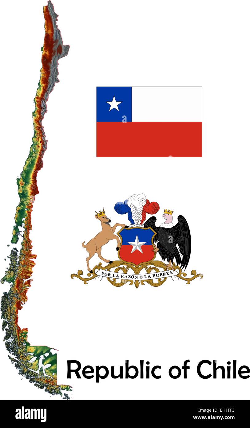Chile Map High Resolution Stock Photography and Images - Alamy