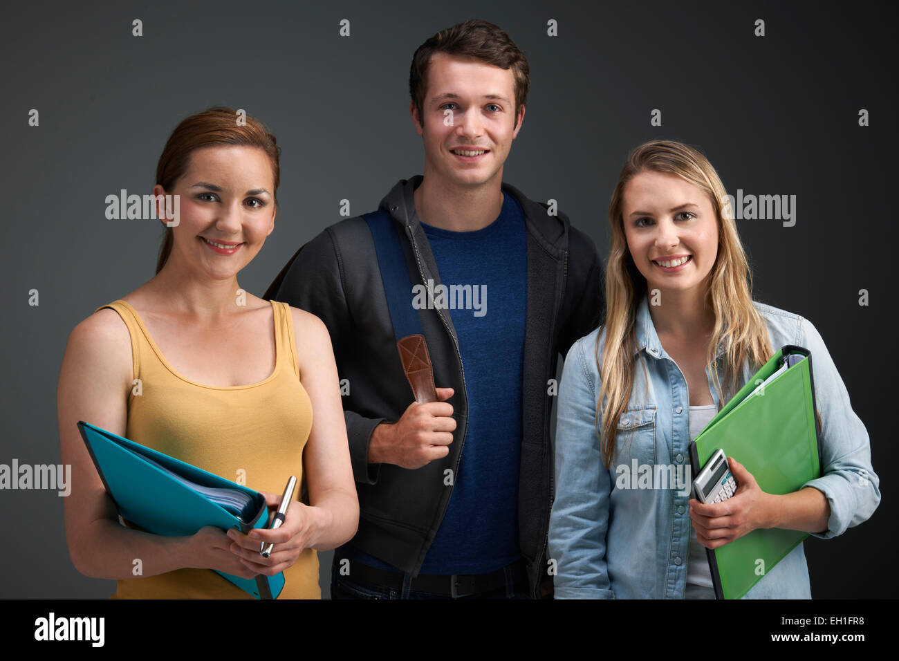 High school three students hi-res stock photography and images - Alamy