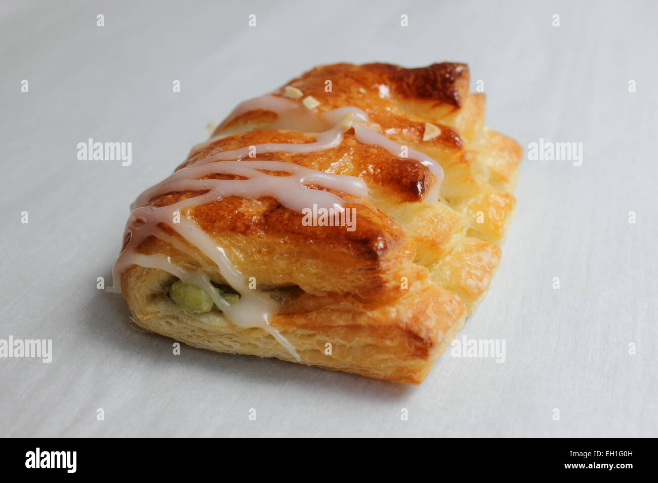 A finger Danish on a white background Stock Photo - Alamy