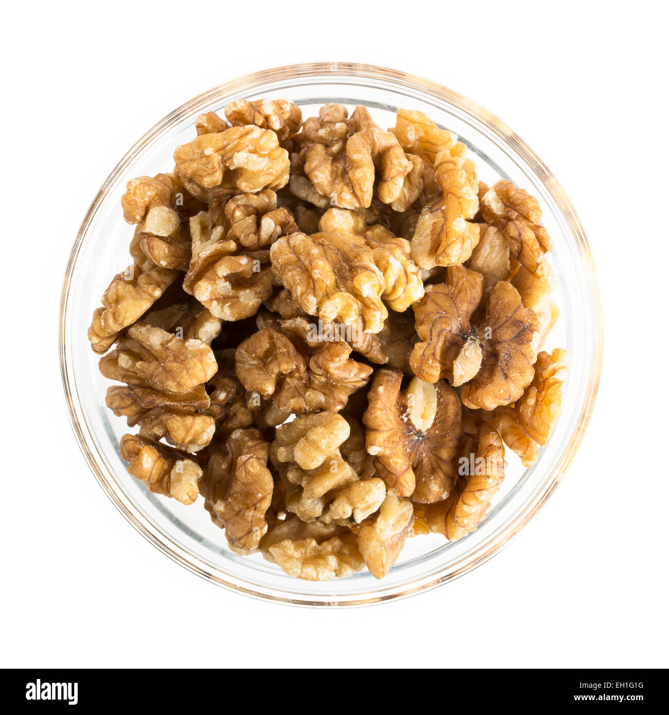 Bowl fresh walnuts on Cut Out Stock Images & Pictures - Alamy
