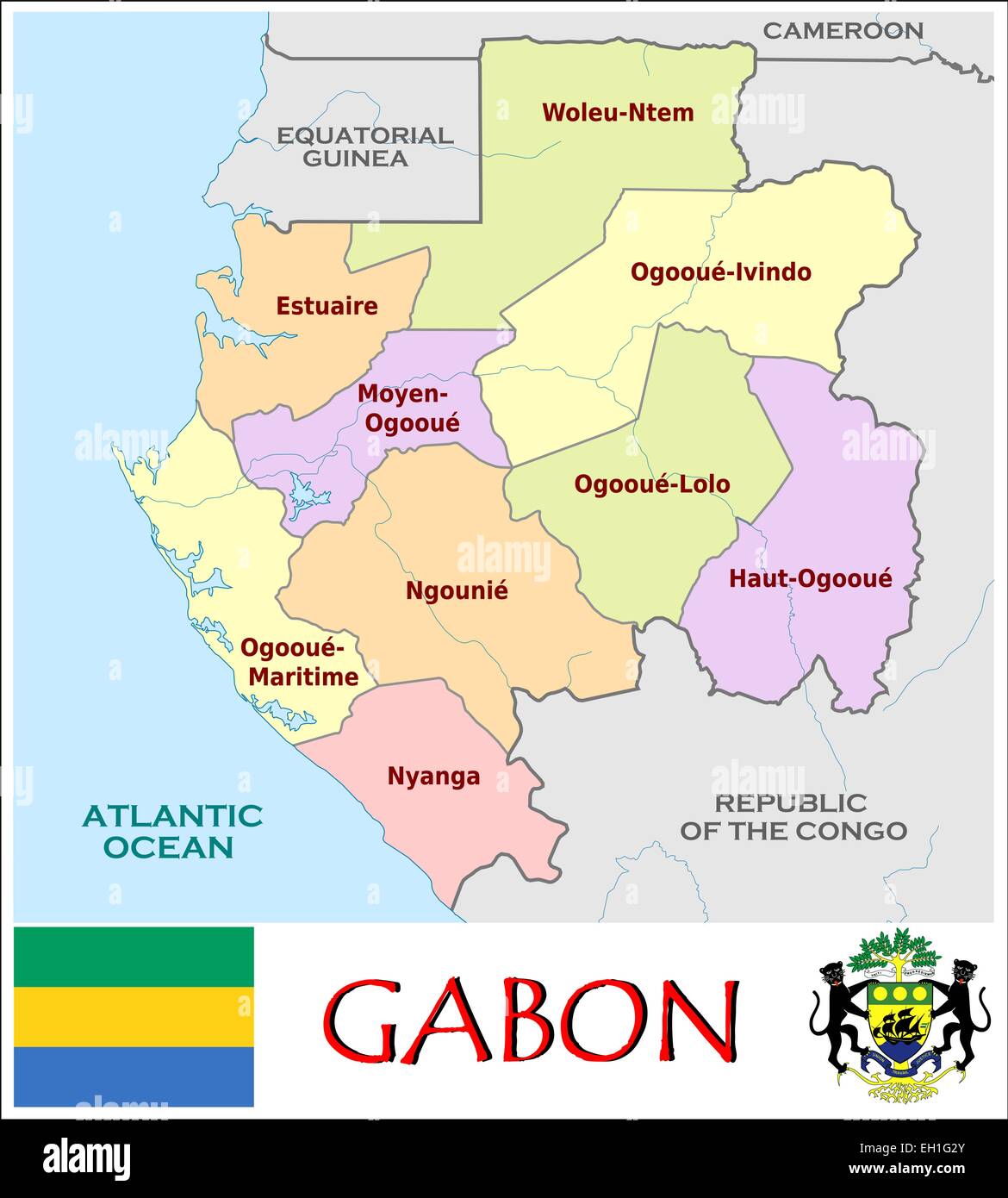 Jamaica gabon flag High Resolution Stock Photography and Images - Alamy