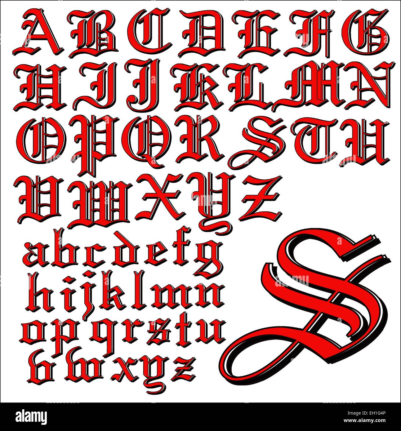 Alphabet design hi-res stock photography and images - Alamy