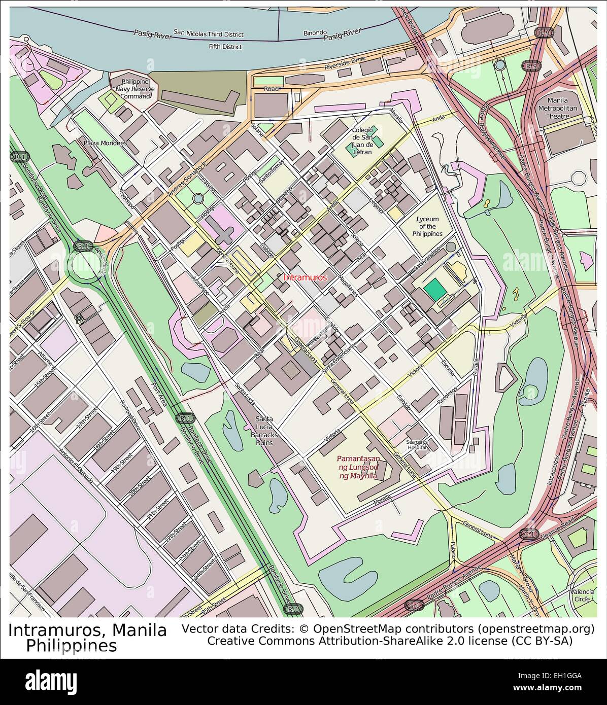 Intramuros philippines Stock Vector Images - Alamy