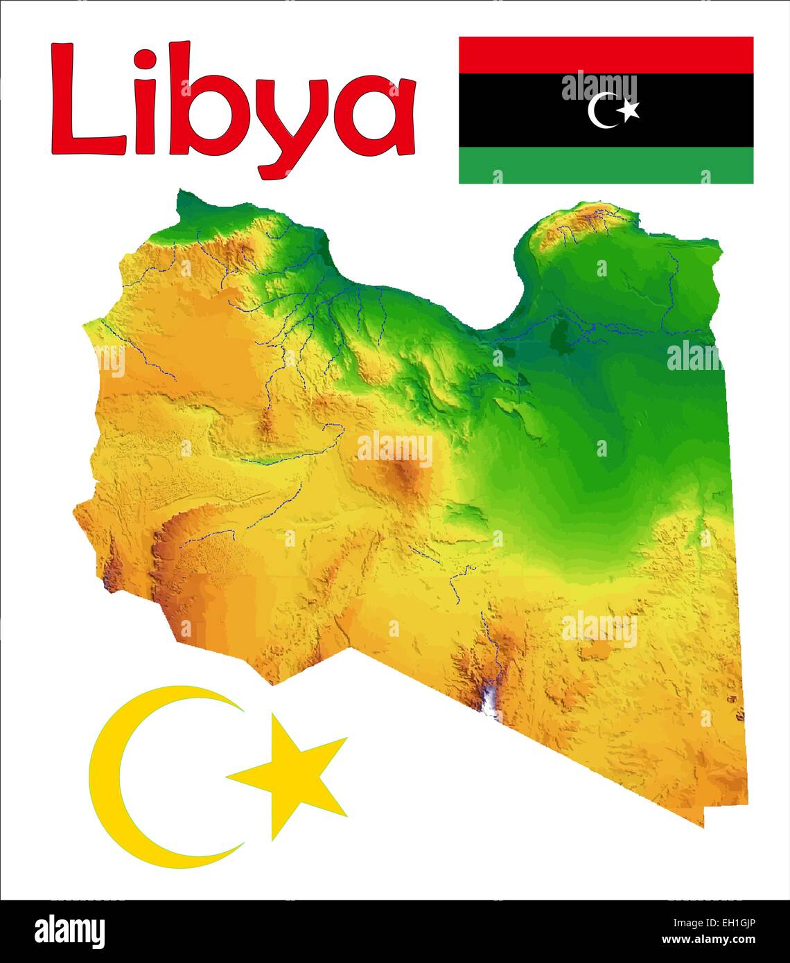 Libya Map High Resolution Stock Photography and Images - Alamy