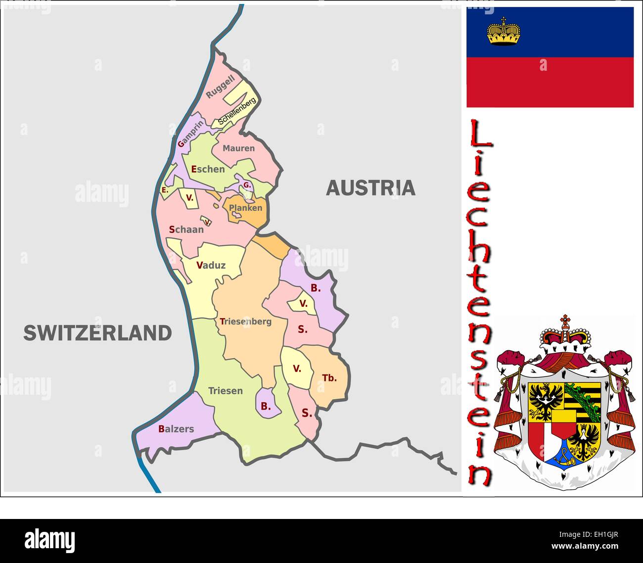 Kosovo liechtenstein flag hi-res stock photography and images - Alamy