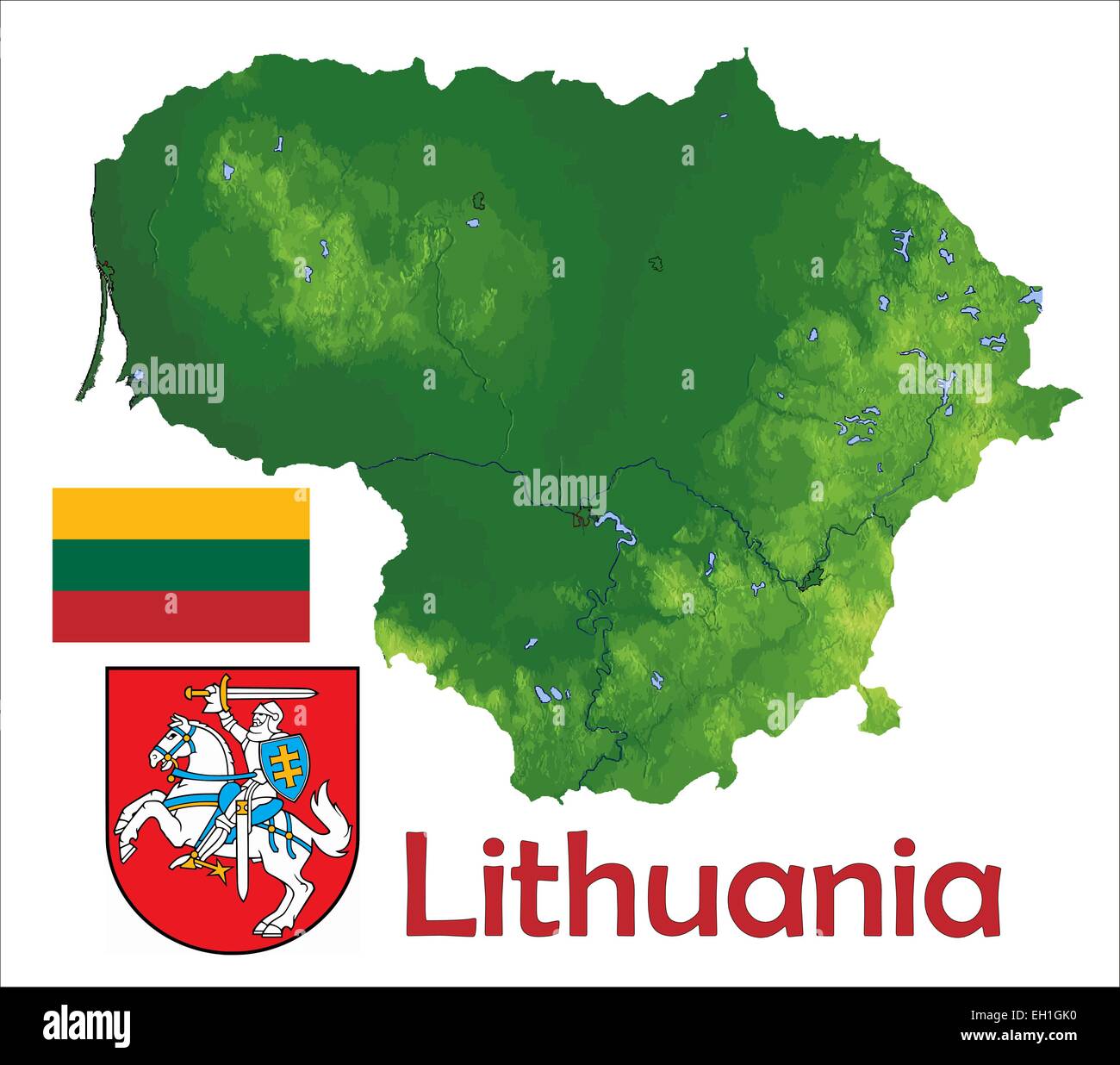 Lithuania Map Stock Photos & Lithuania Map Stock Images - Alamy