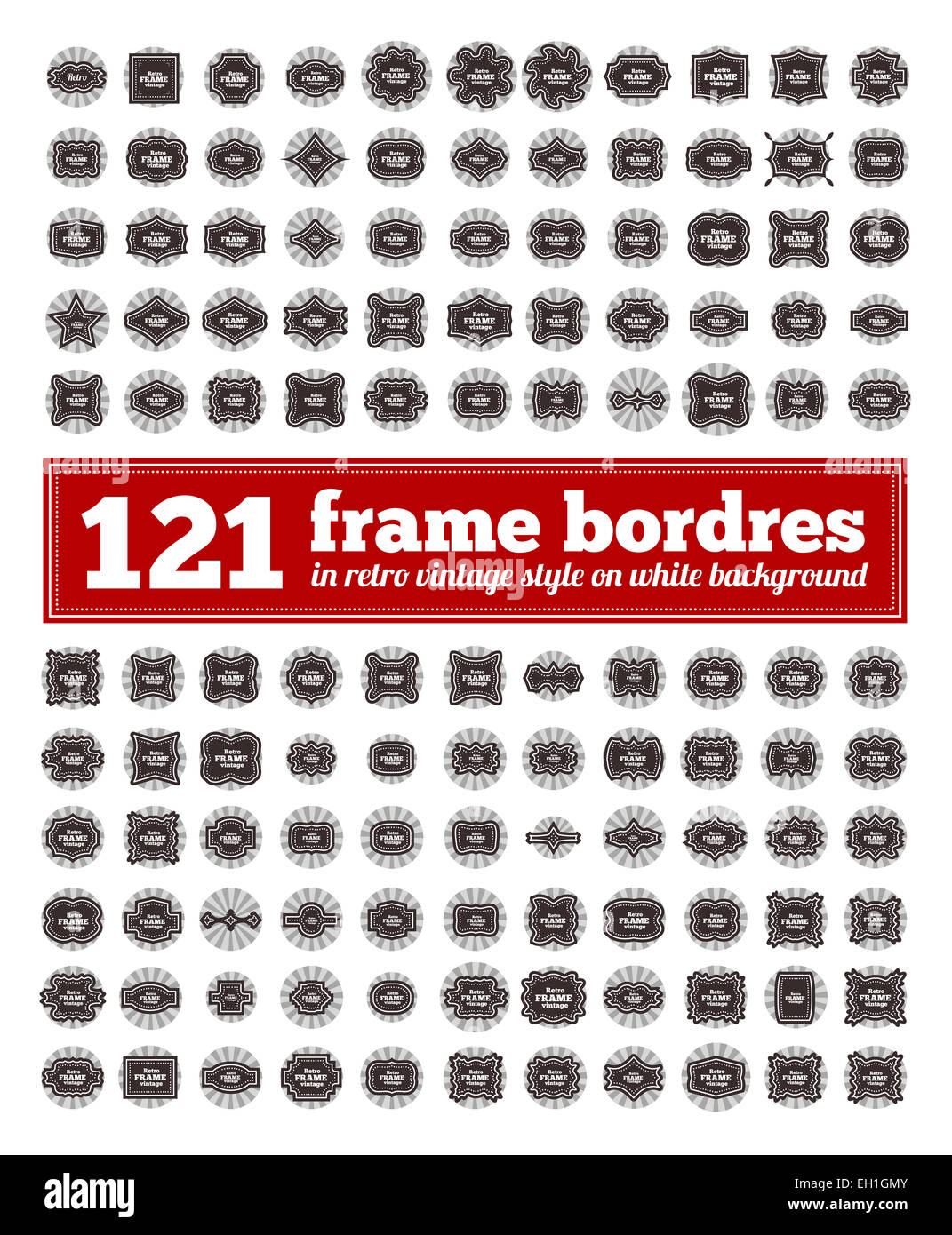 Vintage border Cut Out Stock Images & Pictures - Alamy