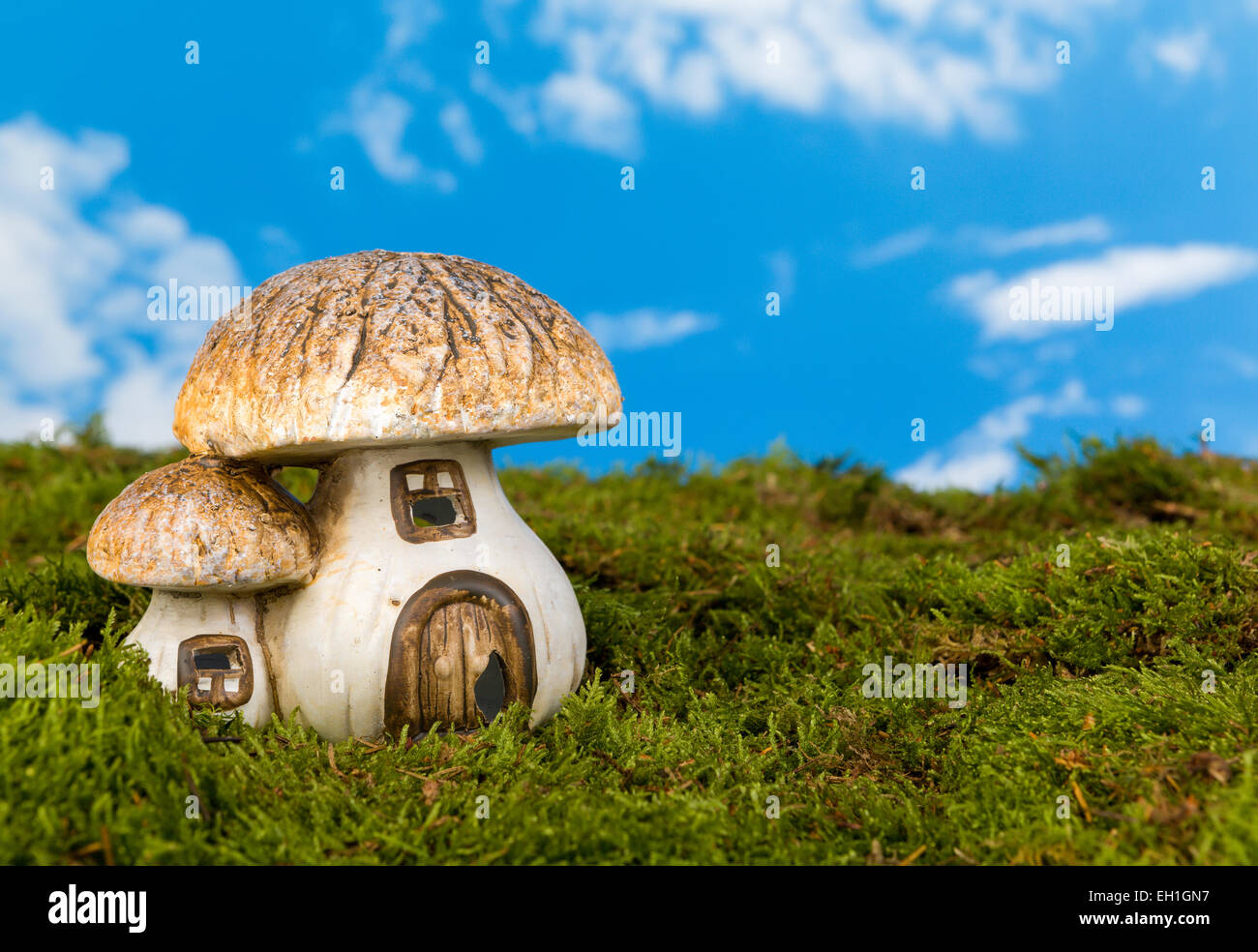 Replica fairytale toadstool as a gnome house Stock Photo - Alamy