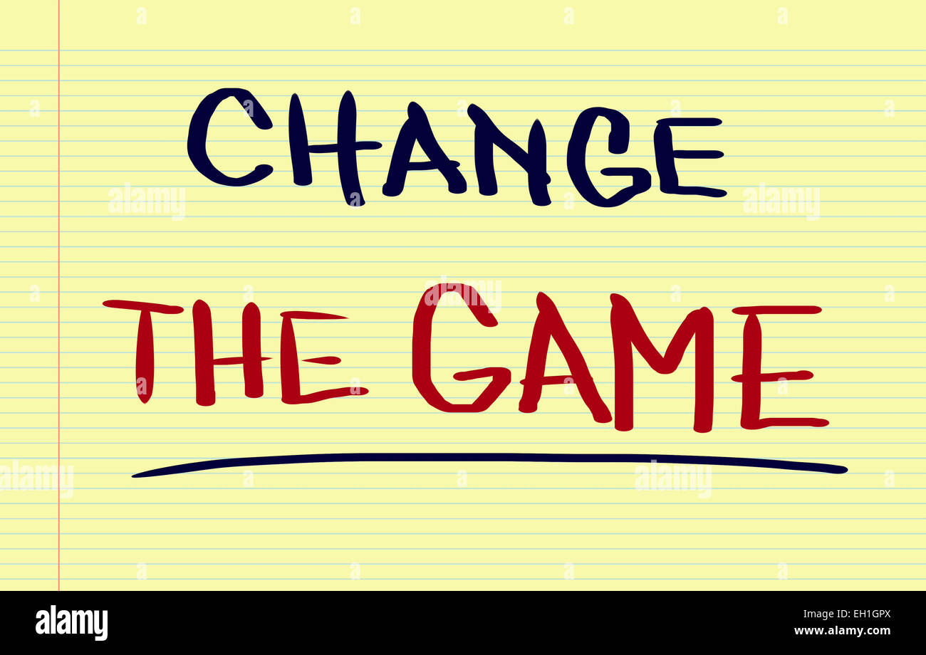 Change The Game Concept Stock Photo - Alamy