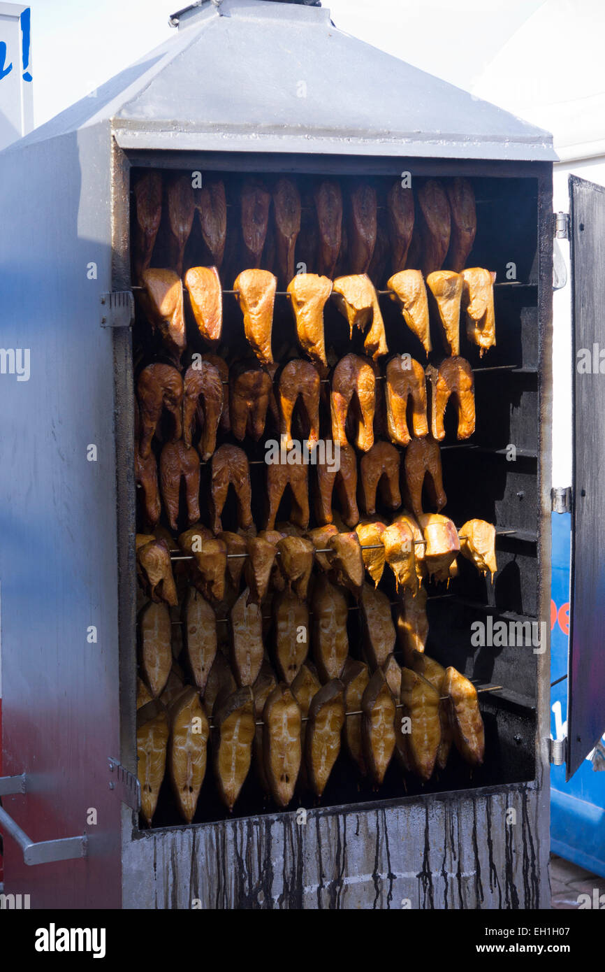 Smoked fish smoking hi-res stock photography and images - Alamy
