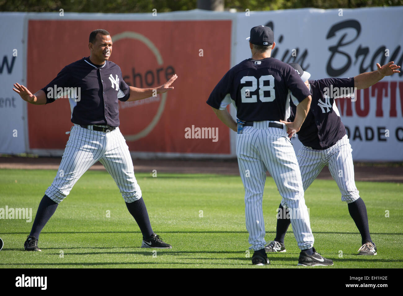 Tampa, Florida, USA. 4th Mar, 2015. Alex Rodriguez Joe Girardi (Yankees ...