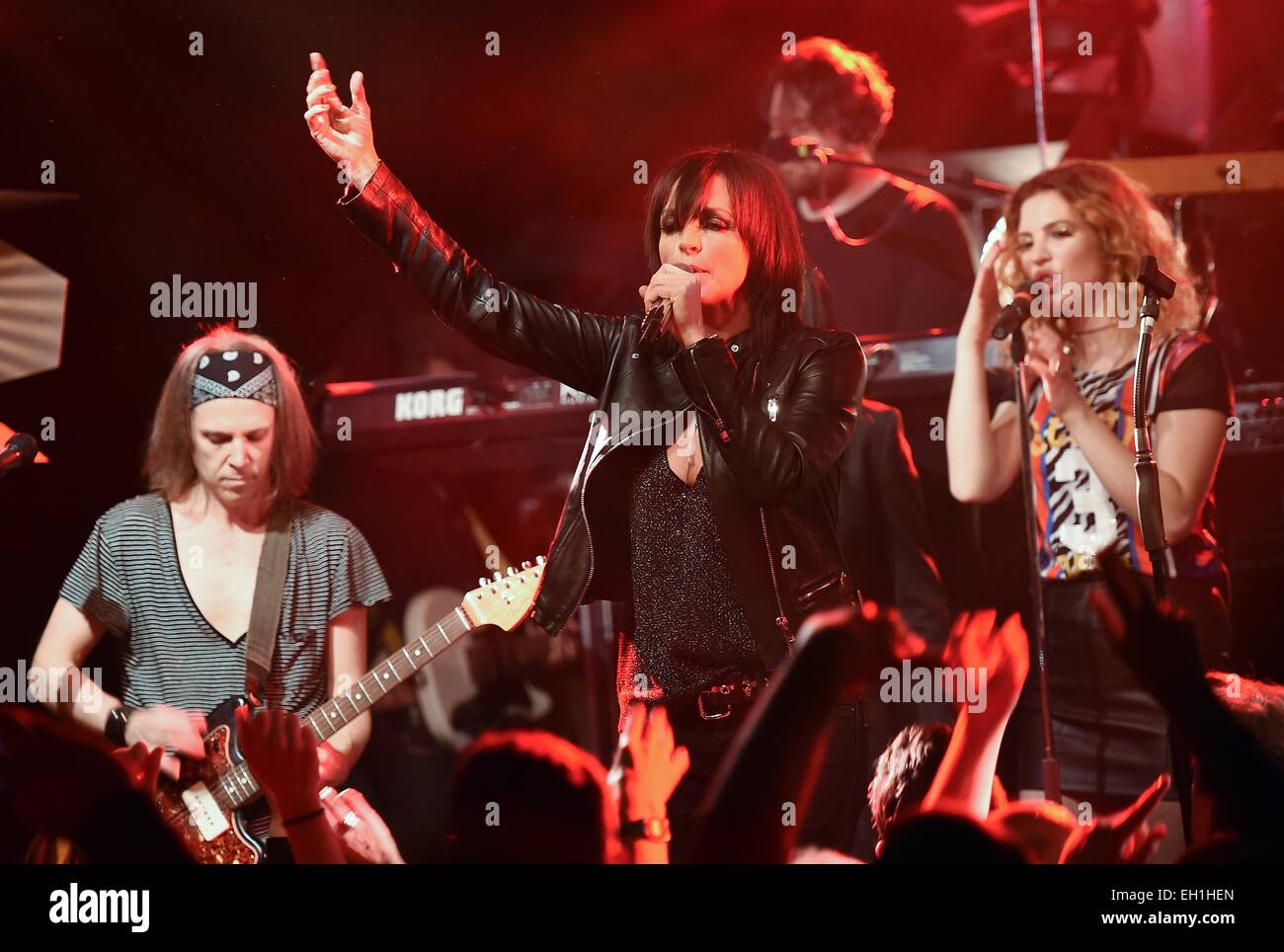 Berlin, Germany. 4th Mar, 2015. German singer Nena performs on stage at ...