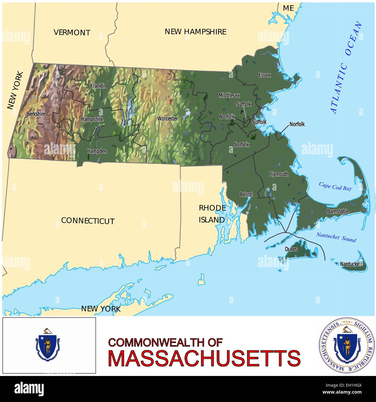 Oklahoma Counties Map High Resolution Stock Photography and Images - Alamy