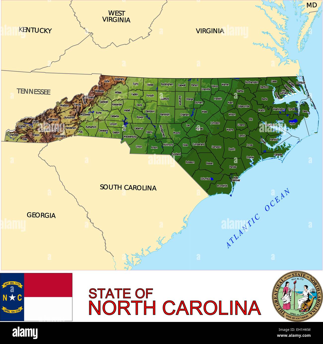 3 Divisions Of North Carolina