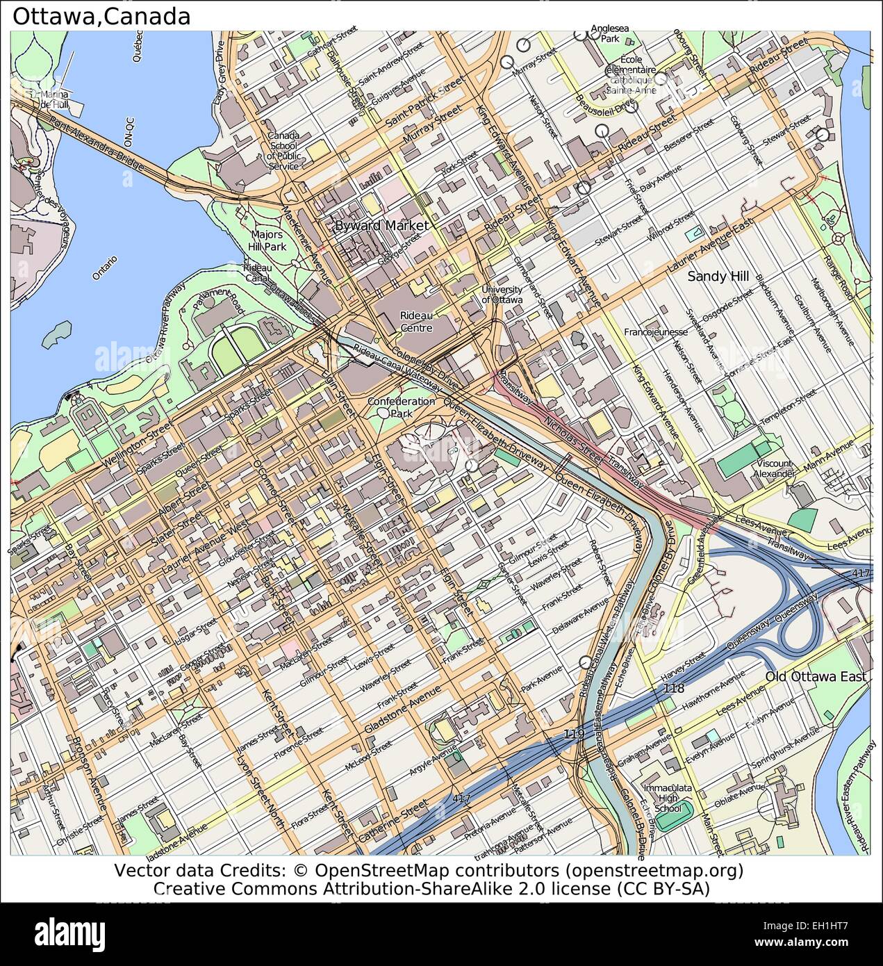 Map Ottawa High Resolution Stock Photography and Images - Alamy
