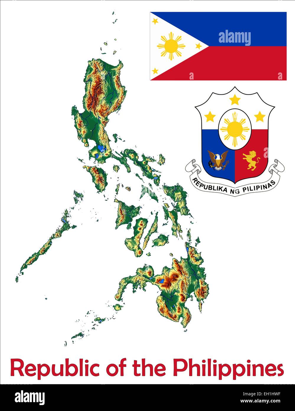 Map Of The Visayas, Philippines, Asia Stock Photo - Alamy 62C