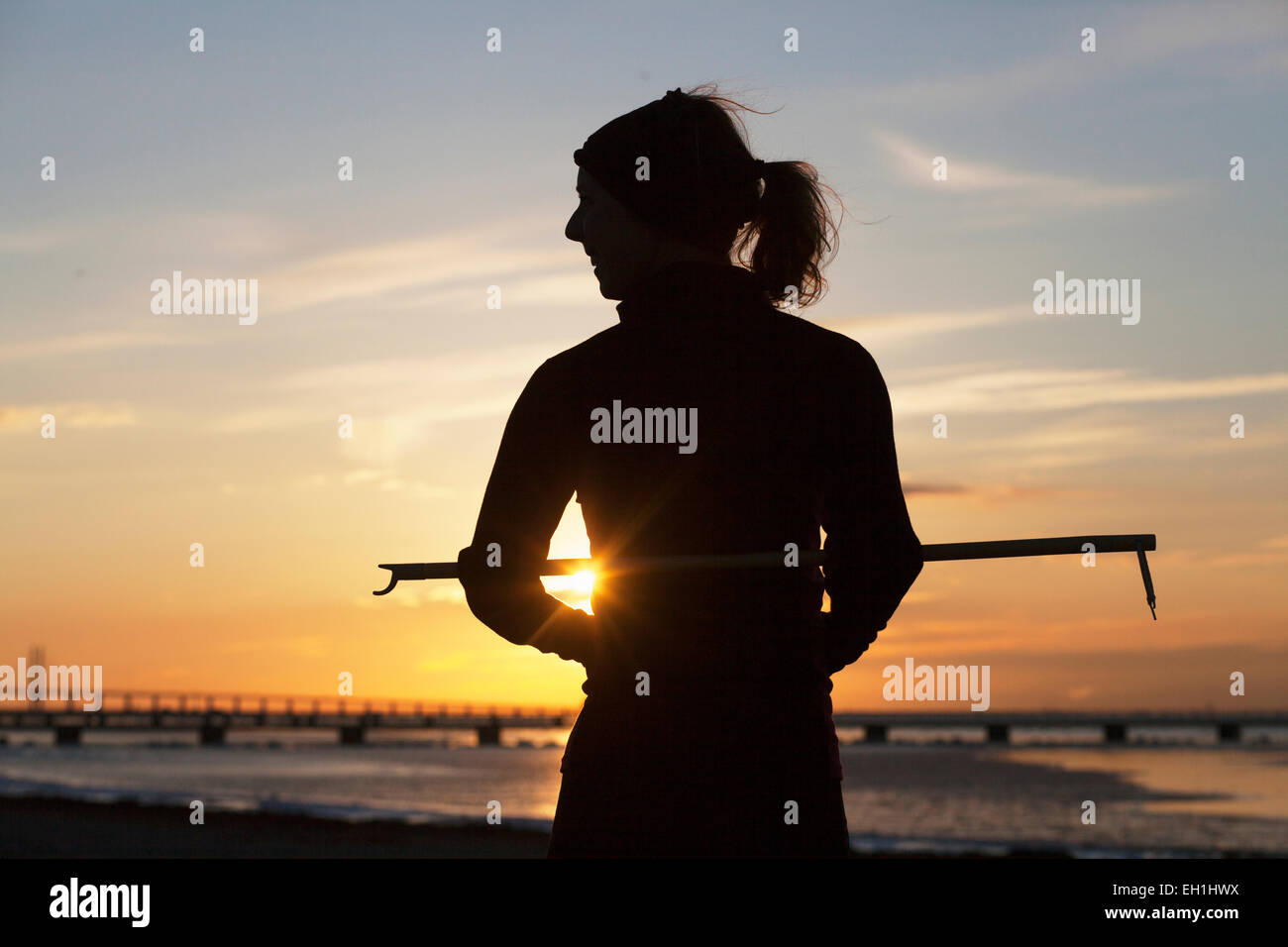 Silhouetted jogger hi-res stock photography and images - Alamy