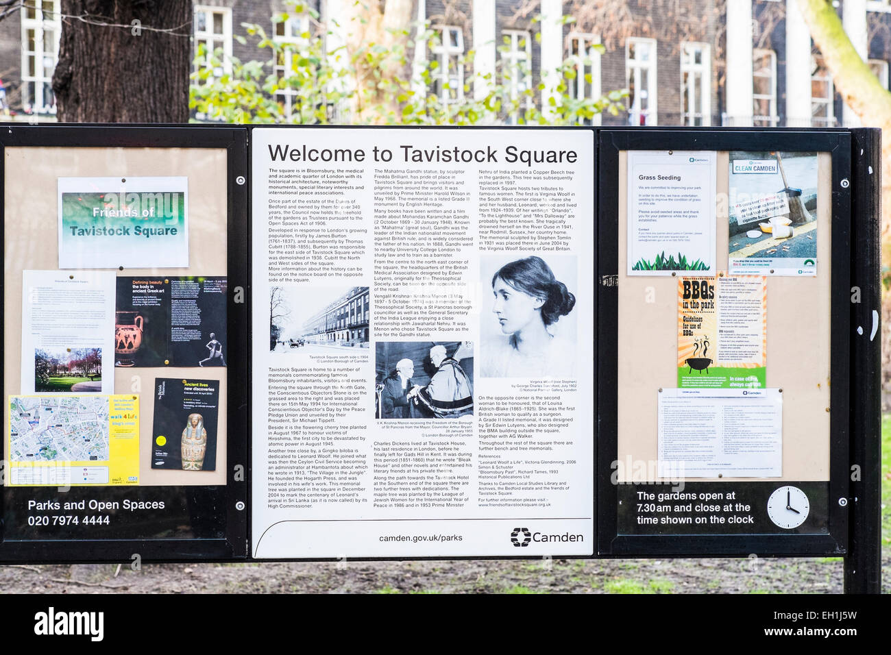 Tavistock Square garden - London Stock Photo - Alamy