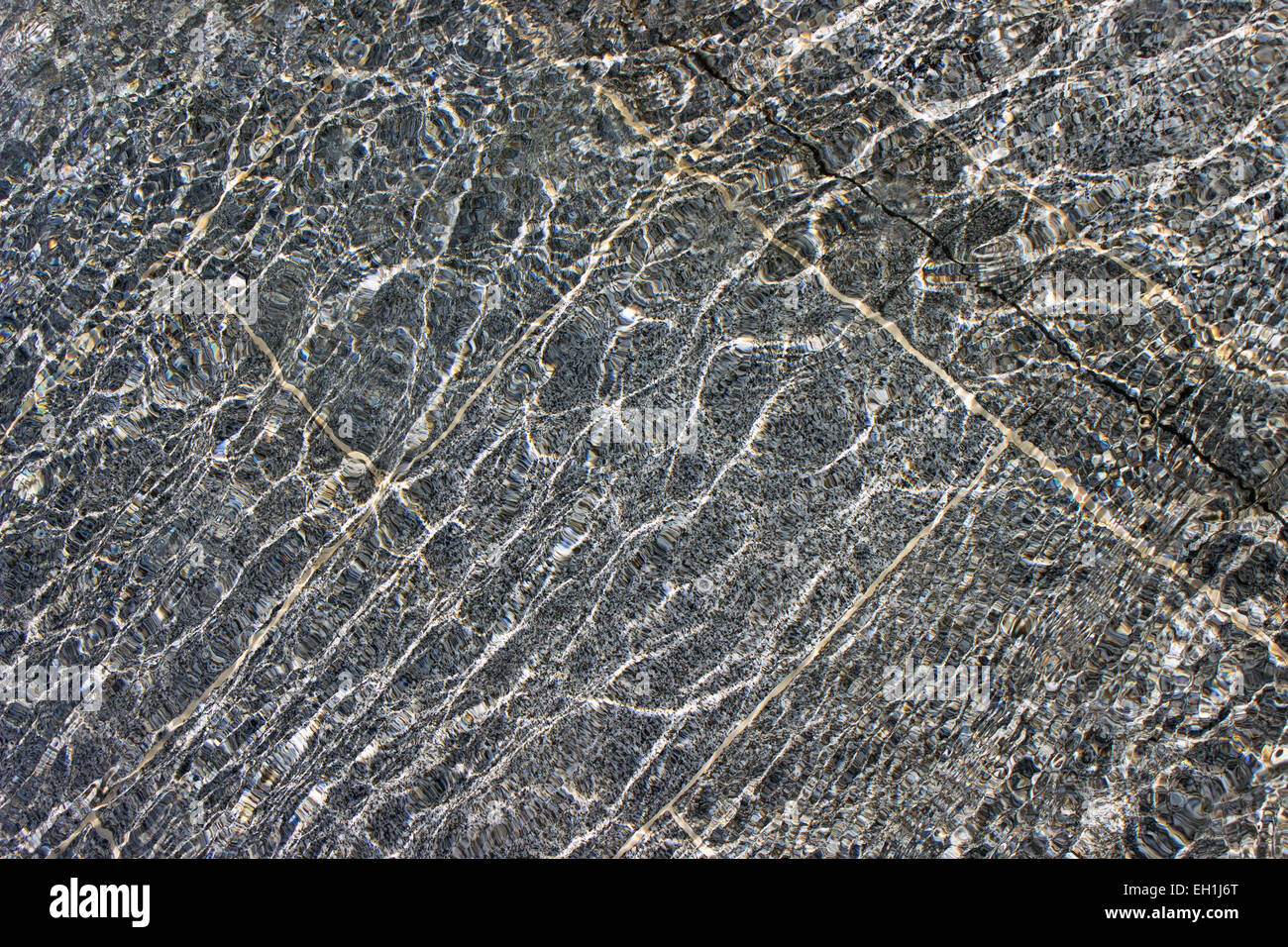 Dark water surface with sparkling light reflections Stock Photo - Alamy