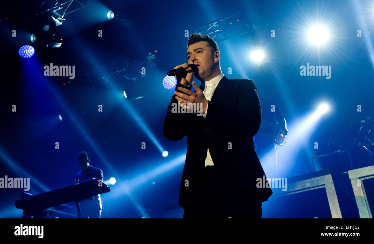 British singer Sam Smith performs at the Zenith in Munich, Germany, 4 ...