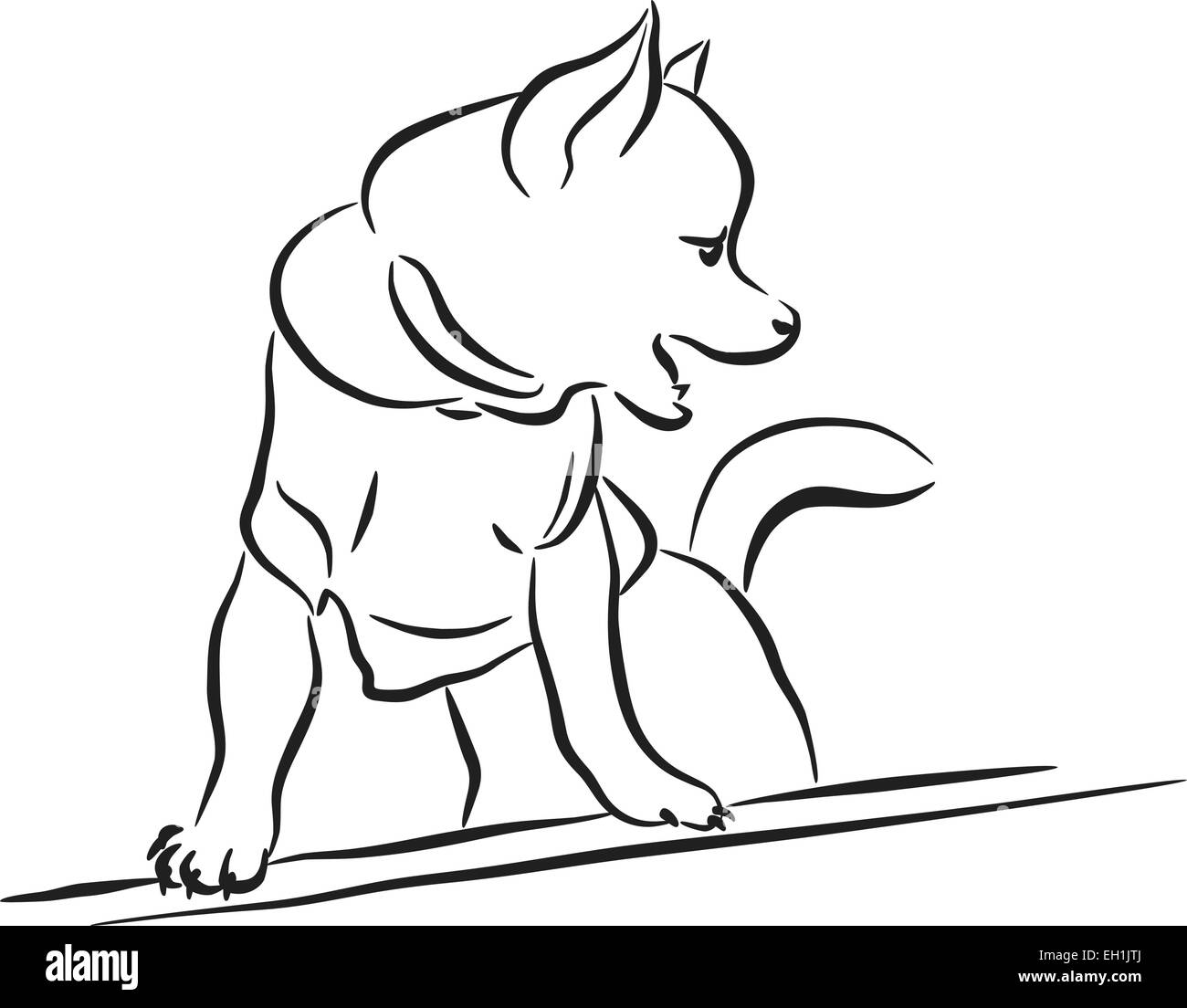 Adorable animal sketch Stock Vector Images - Alamy