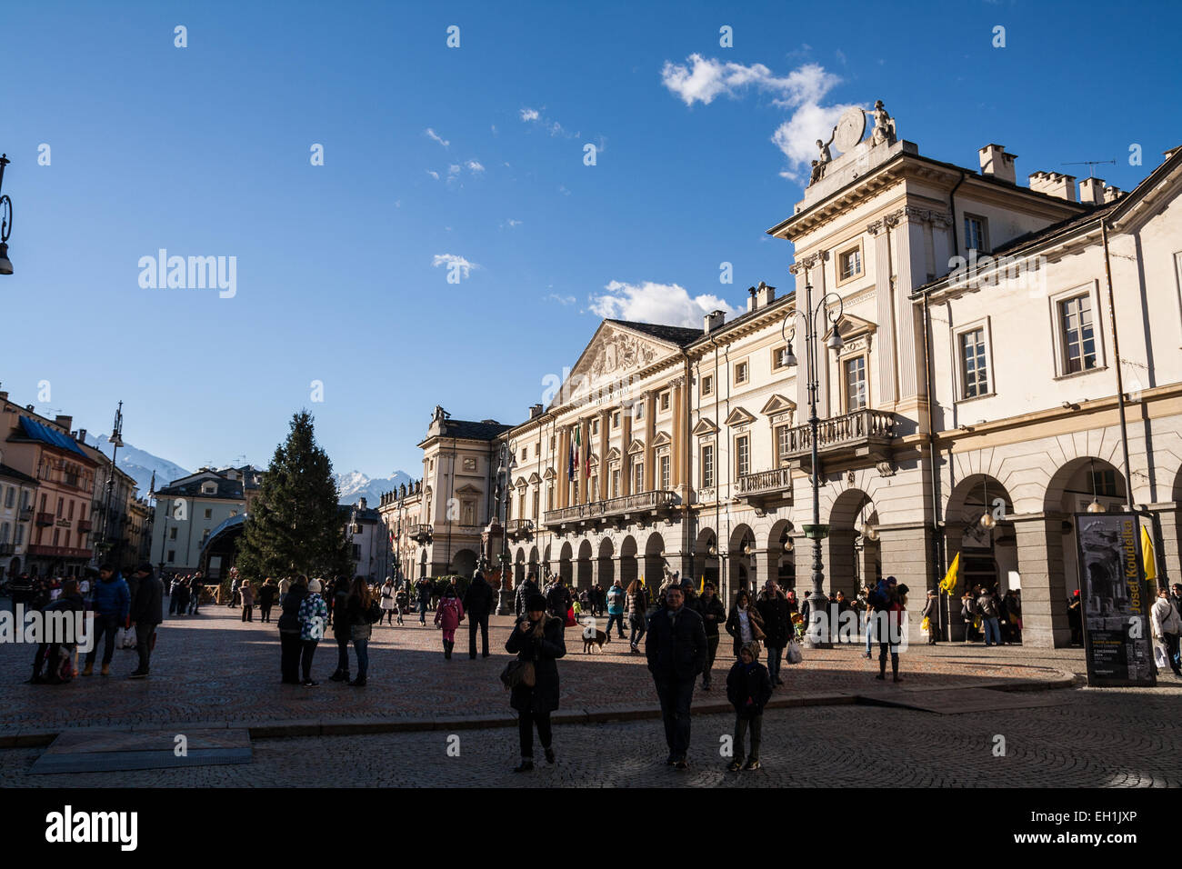 City Hall, Aosta, Valle d'Aosta, Italy Stock Photo - Alamy