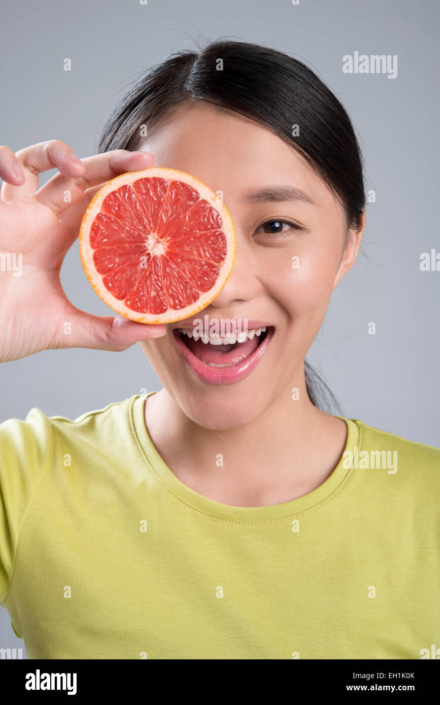 Close up young woman covering hi-res stock photography and images - Alamy