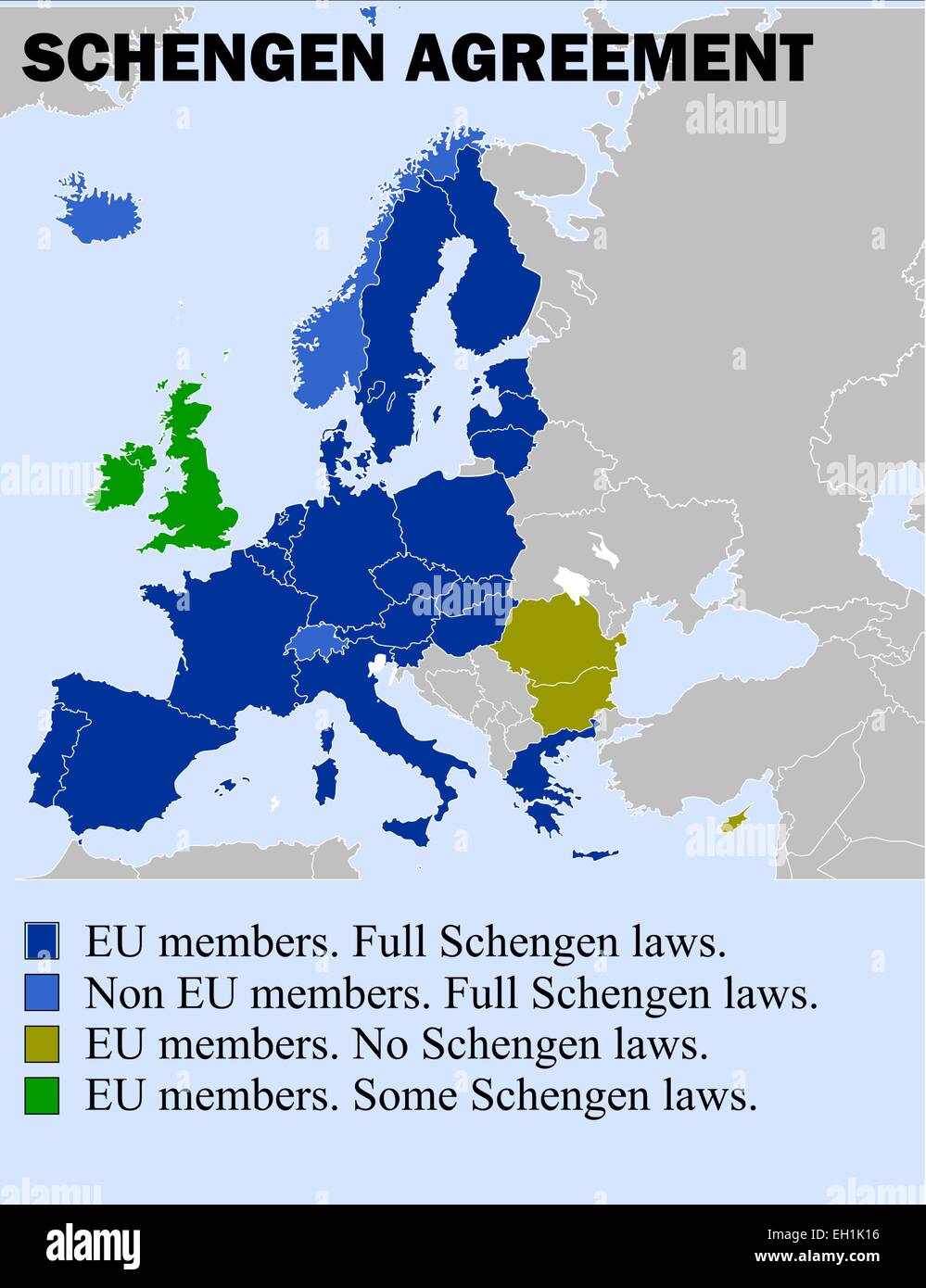 Schengen agreement Stock Vector Images - Alamy