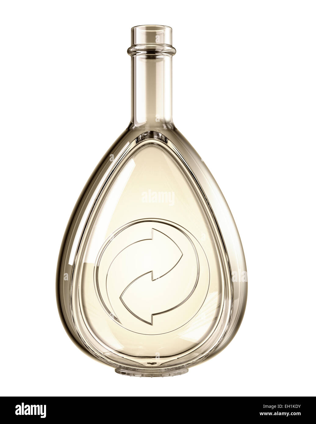Glass bottle waste symbol hi-res stock photography and images - Alamy