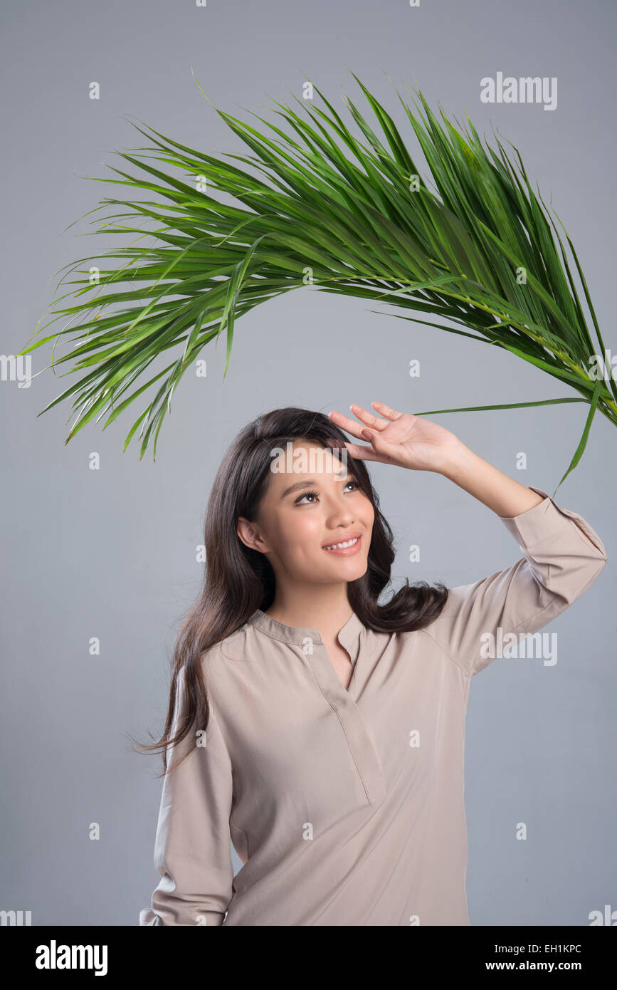 Smiling palm tree hi-res stock photography and images - Alamy