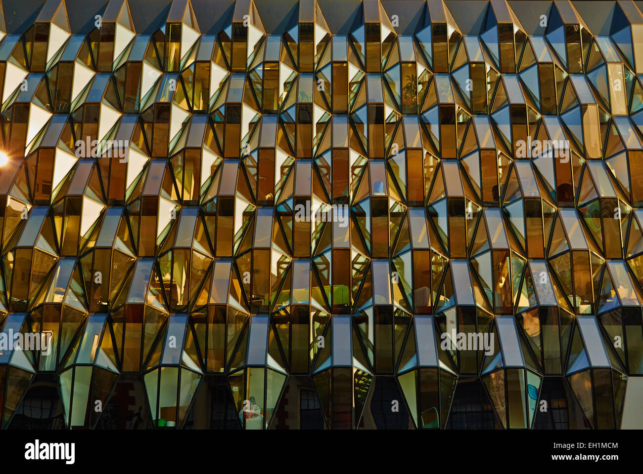 Diamond reflective windows Stock Photo - Alamy