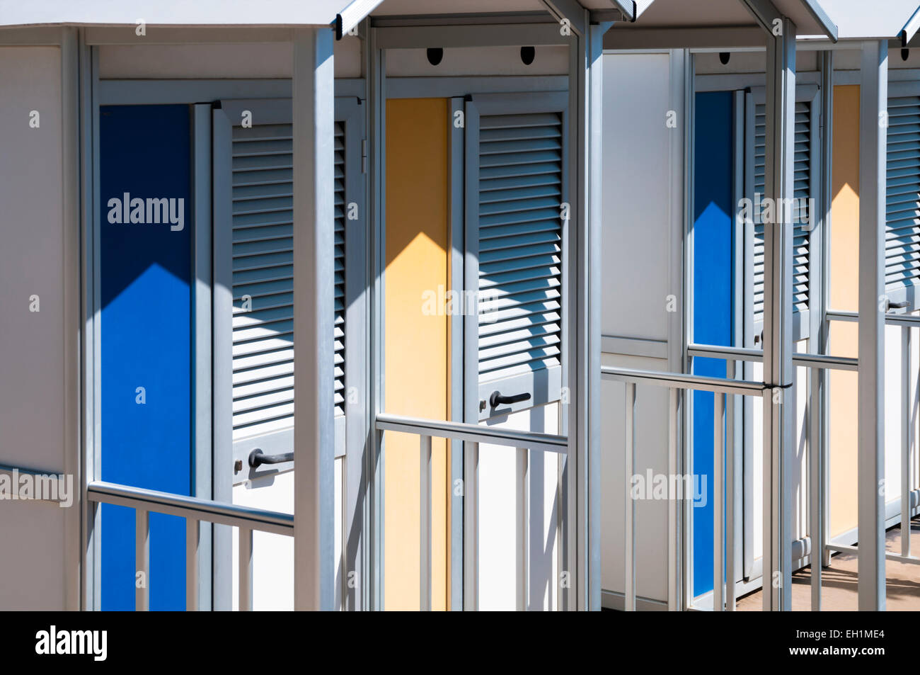 Colourful changing rooms on beach hi-res stock photography and images ...