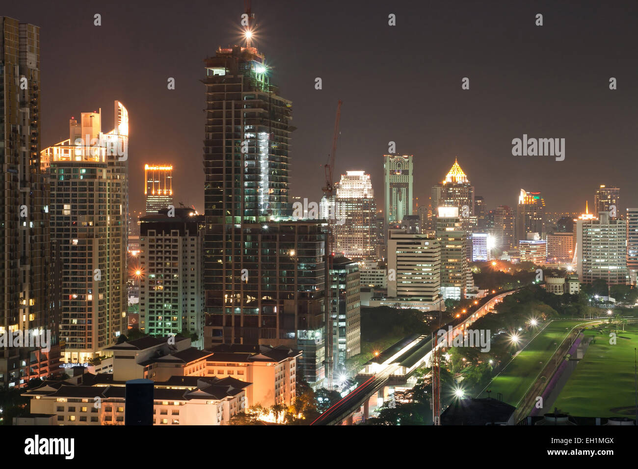 Bangkok downtown skylines hi-res stock photography and images - Alamy