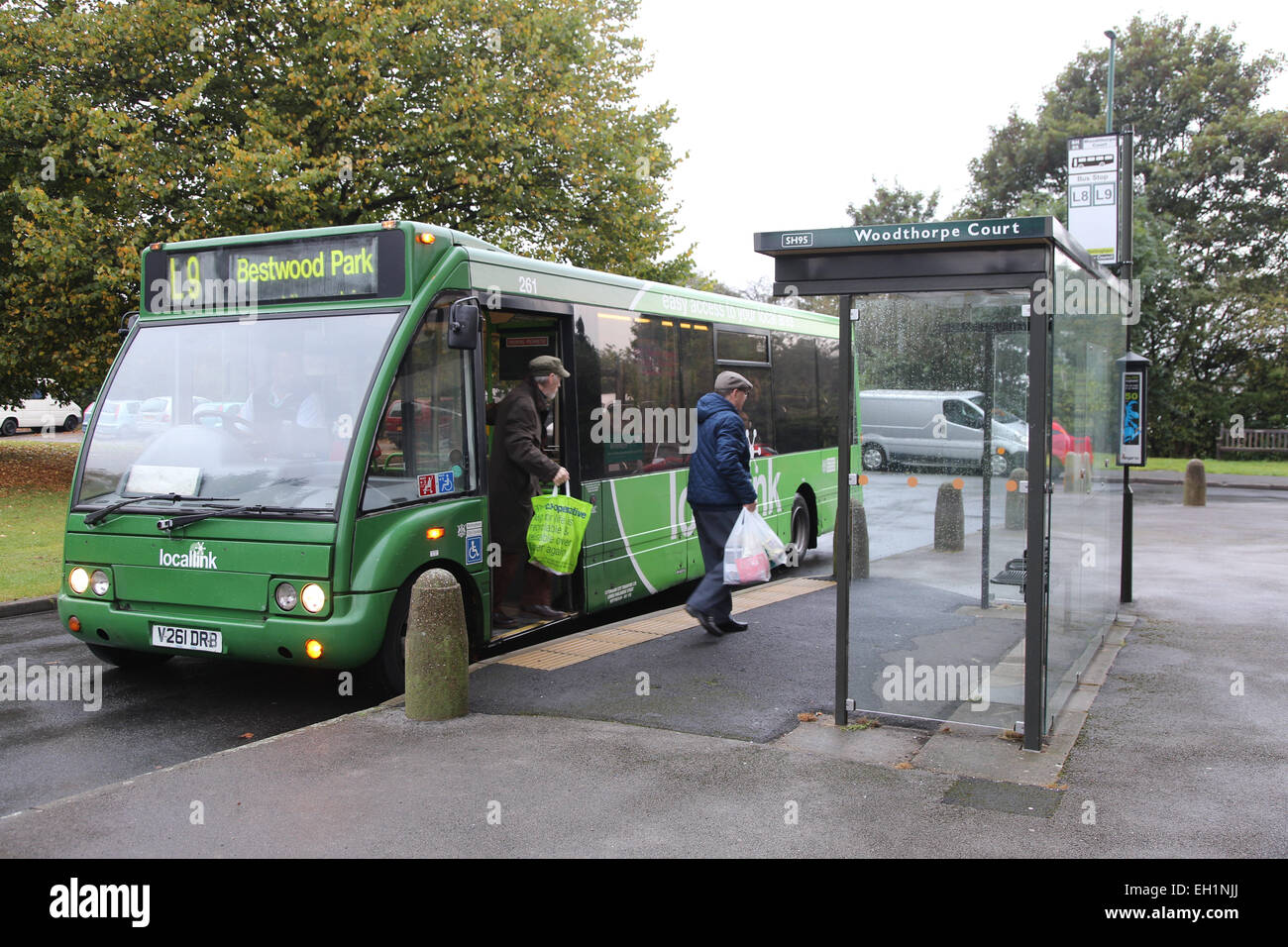 Local bus service, Nottingham Stock Photo - Alamy