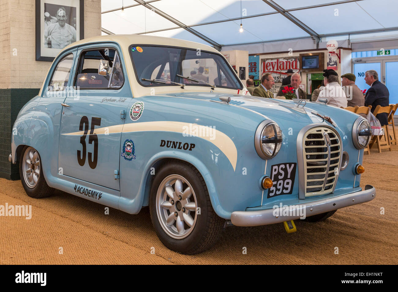 Graham Hill's Austin A35 rally car, PSY599, on static display at the ...