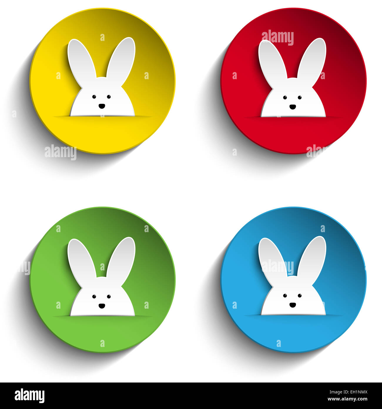 Easter bunny stickers Cut Out Stock Images & Pictures - Alamy