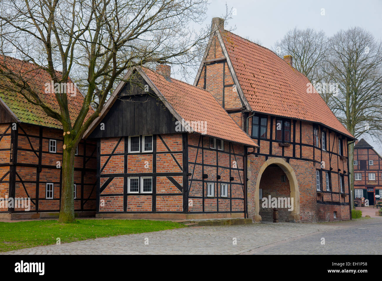 Hunnenpforte Gate, former gatehouse of Stift Asbeck Monastery, Legden ...