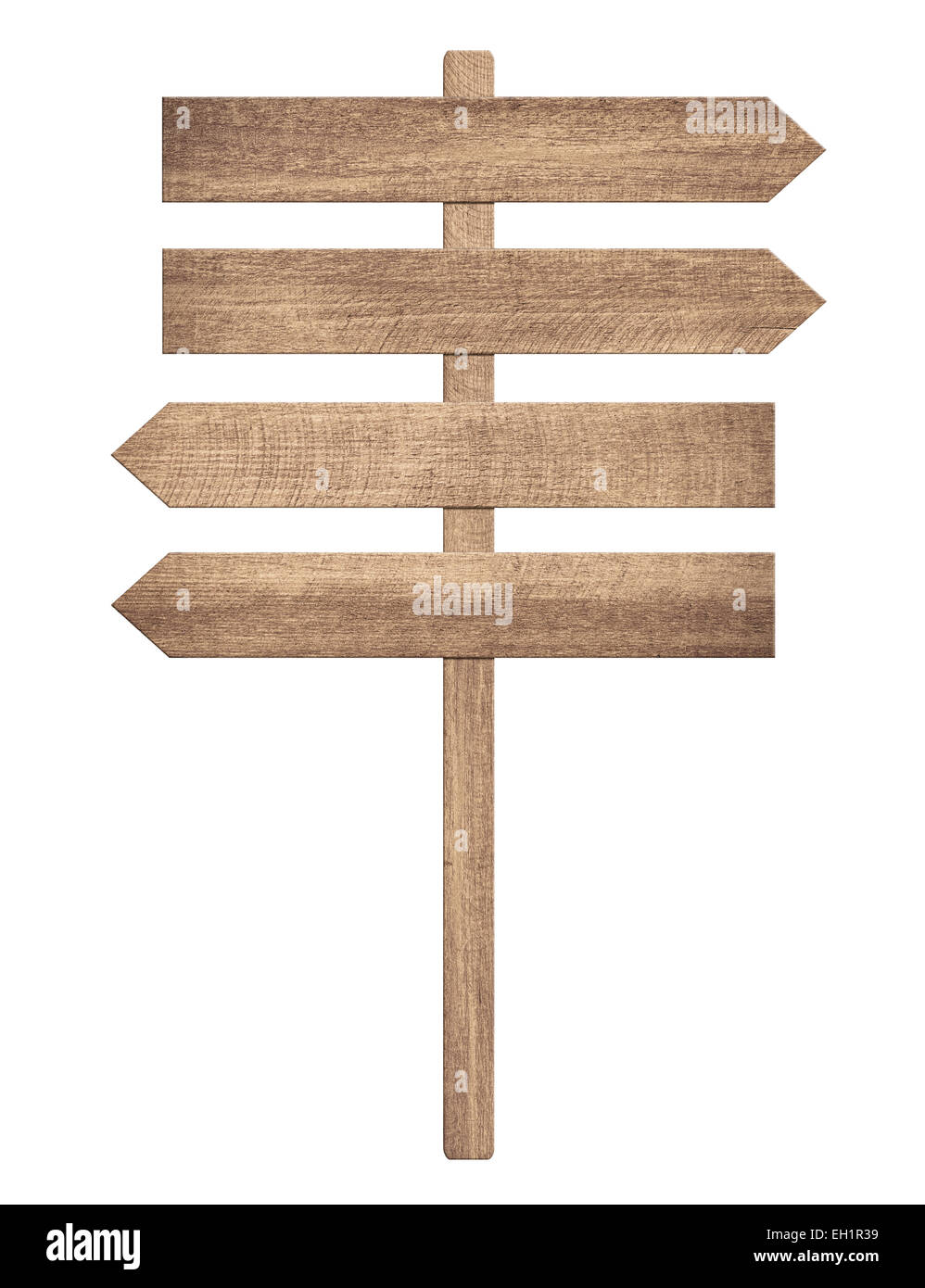 Blank road sign showing the direction of movement Stock Photo - Alamy